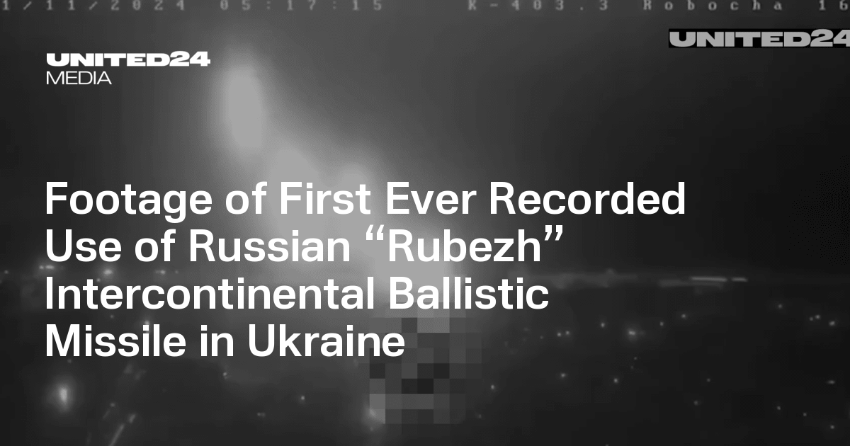 Footage of First Ever Recorded Use of Russian “Rubezh” Intercontinental Ballistic Missile in ...