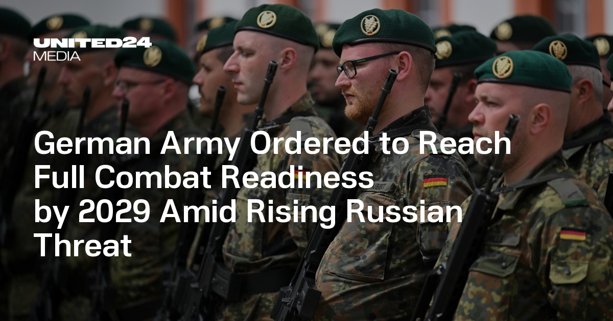German Army Ordered to Reach Full Combat Readiness by 2029 Amid Rising ...