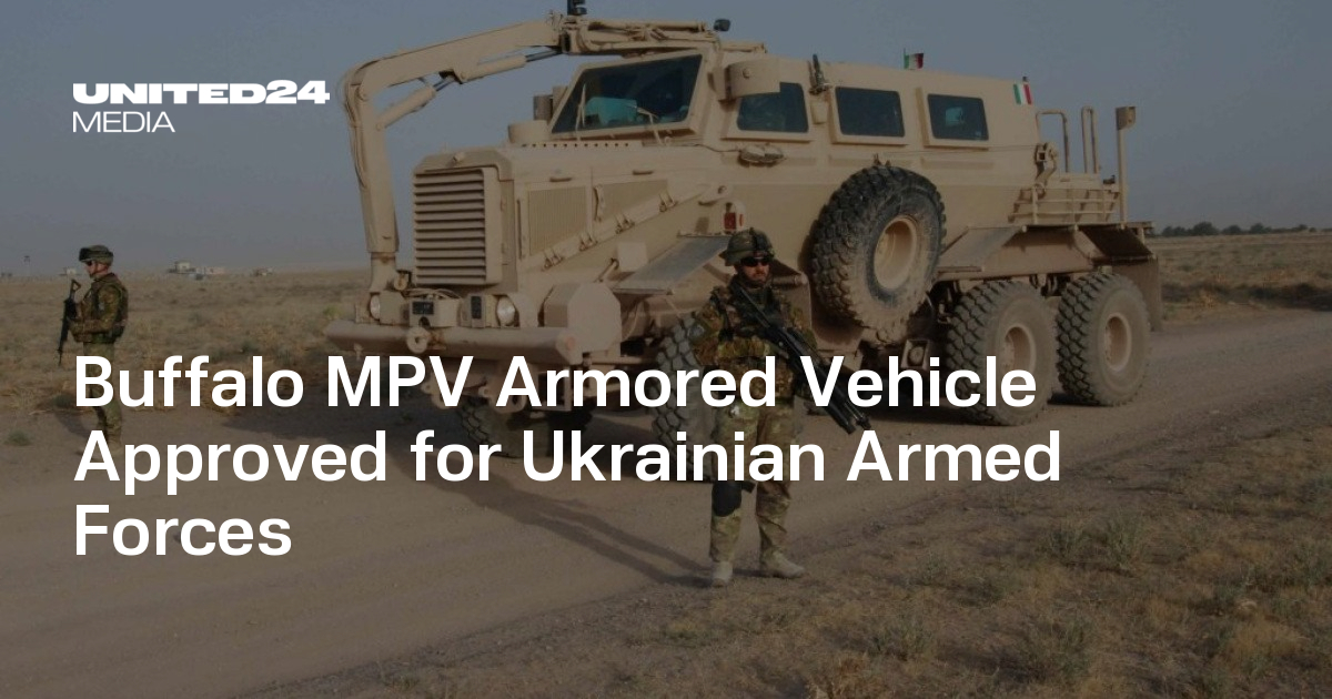 Buffalo MPV Armored Vehicle Approved for Ukrainian Armed Forces ...