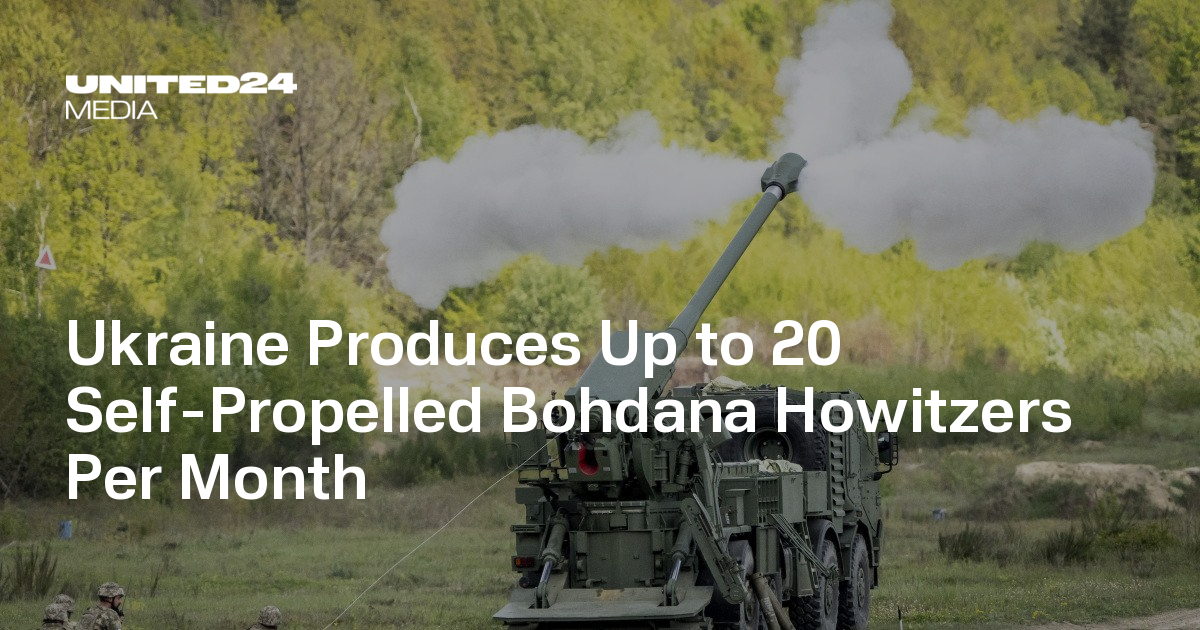 Ukraine Produces Up to 20 Self-Propelled Bohdana Howitzers Per Month ...