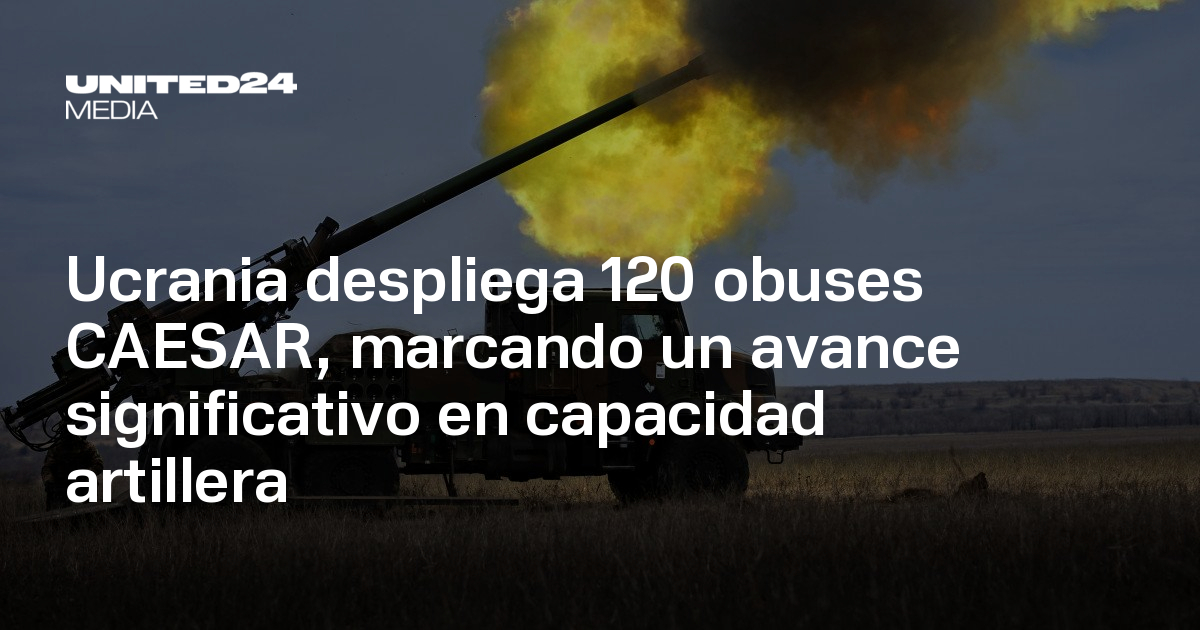 Ucrania despliega 120 obuses CAESAR, marcando un avance significativo ...