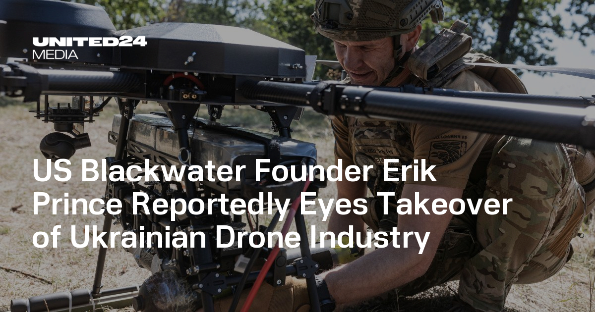 US Blackwater Founder Erik Prince Reportedly Eyes Takeover of Ukrainian Drone Industry ...