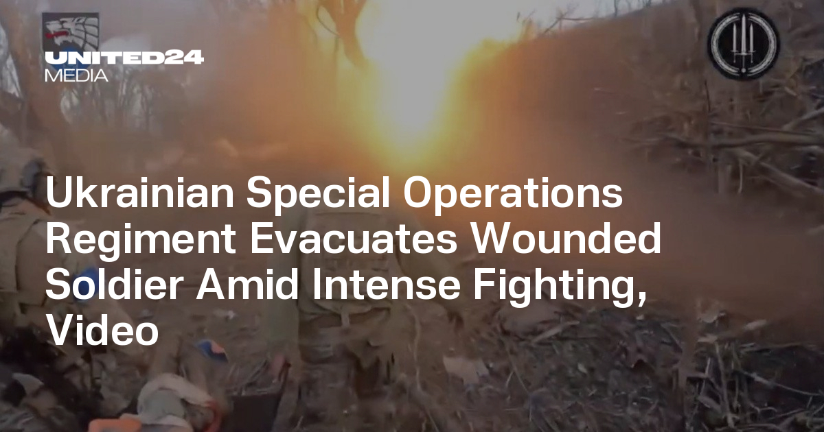 Ukrainian Special Operations Regiment Evacuates Wounded Soldier Amid ...