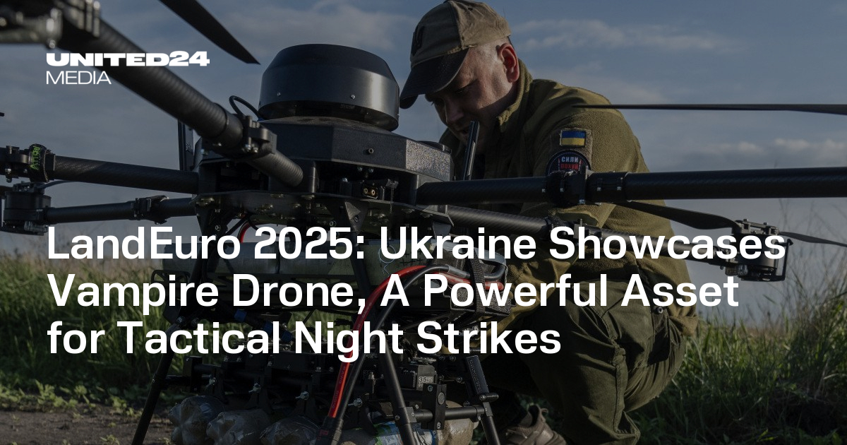 LandEuro 2025: Ukraine Showcases Vampire Drone, A Powerful Asset for ...