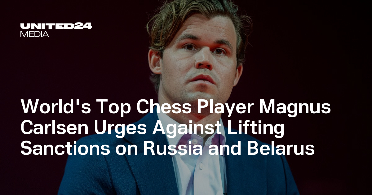 World's Top Chess Player Magnus Carlsen Urges Against Lifting Sanctions ...