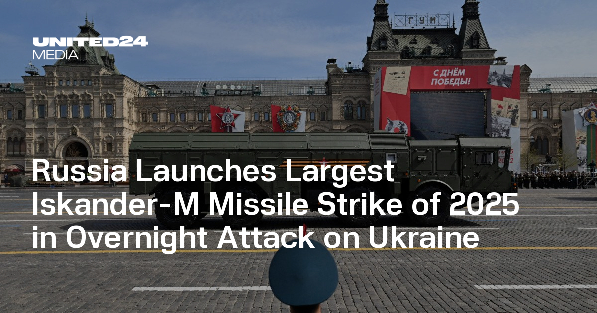 Russia Launches Largest Iskander-M Missile Strike of 2025 in Overnight ...