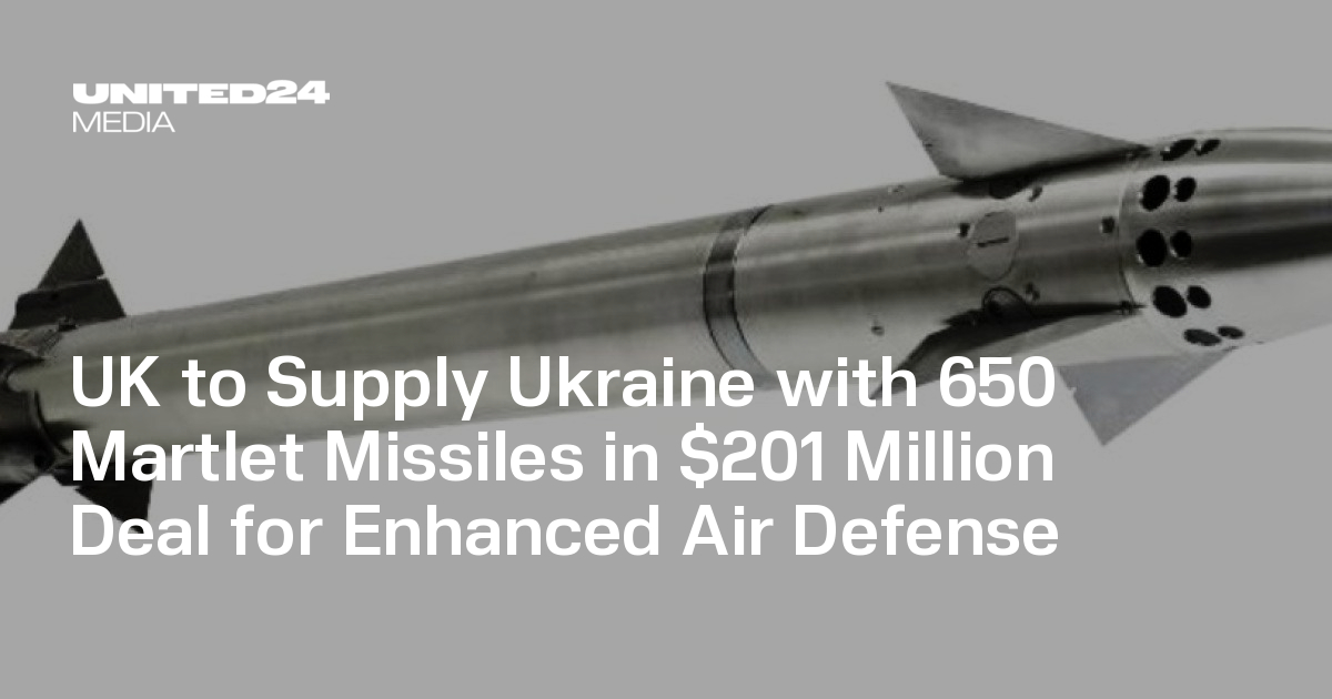 UK to Supply Ukraine with 650 Martlet Missiles in $201 Million Deal for ...