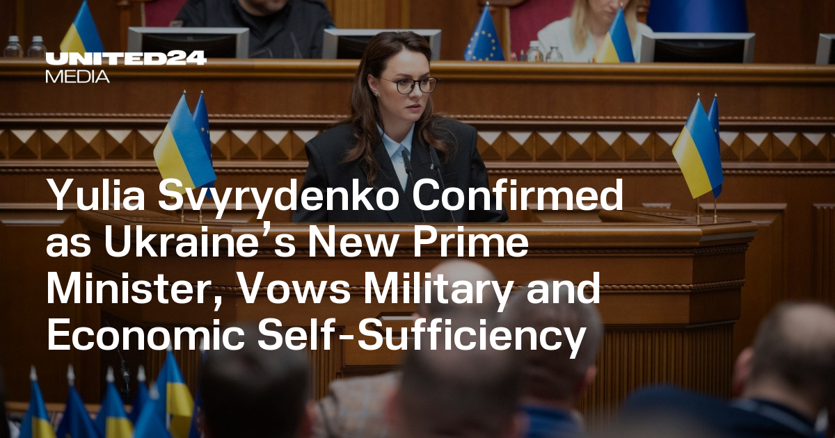 Yulia Svyrydenko Confirmed as Ukraine’s New Prime Minister, Vows ...