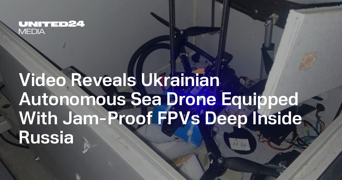Video Reveals Ukrainian Autonomous Sea Drone Equipped With Jam-Proof ...