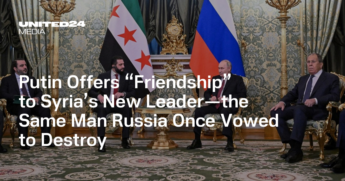 Putin Offers “Friendship” to Syria’s New Leader—the Same Man Russia ...