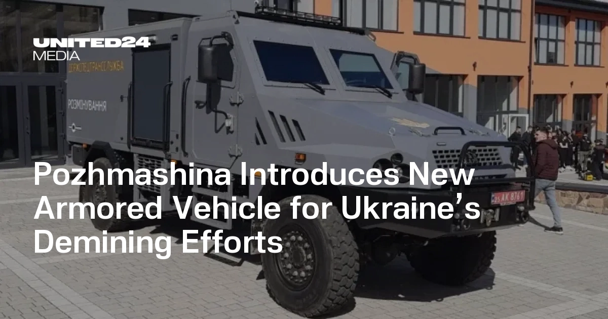 Pozhmashina Introduces New Armored Vehicle for Ukraine’s Demining ...