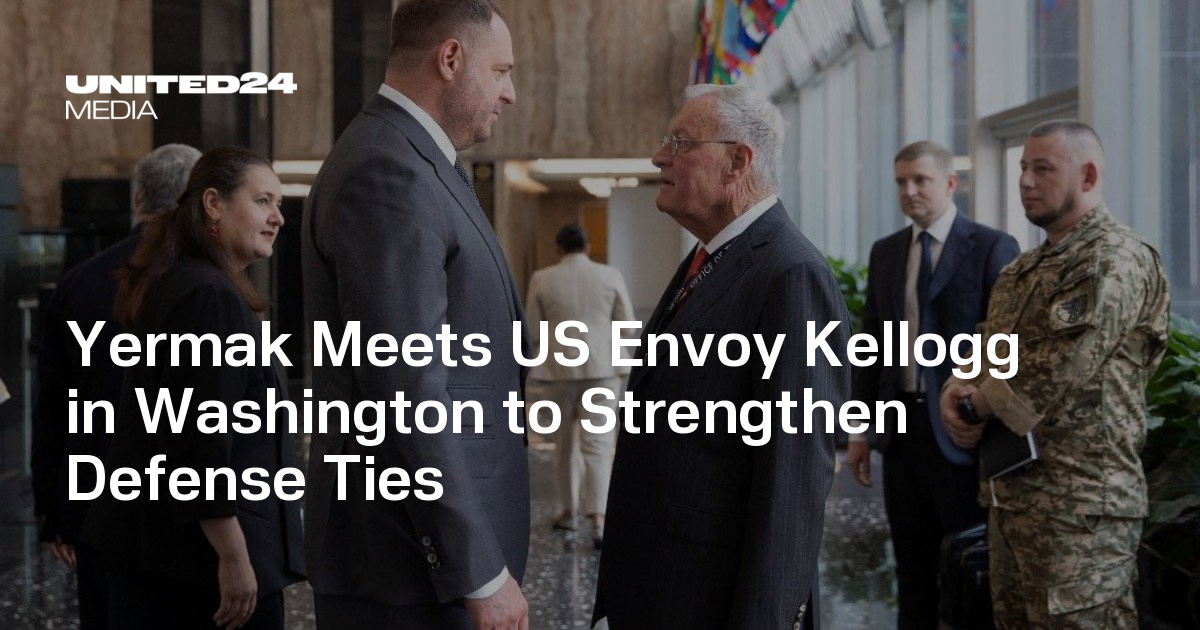 Yermak Meets US Envoy Kellogg in Washington to Strengthen Defense Ties ...
