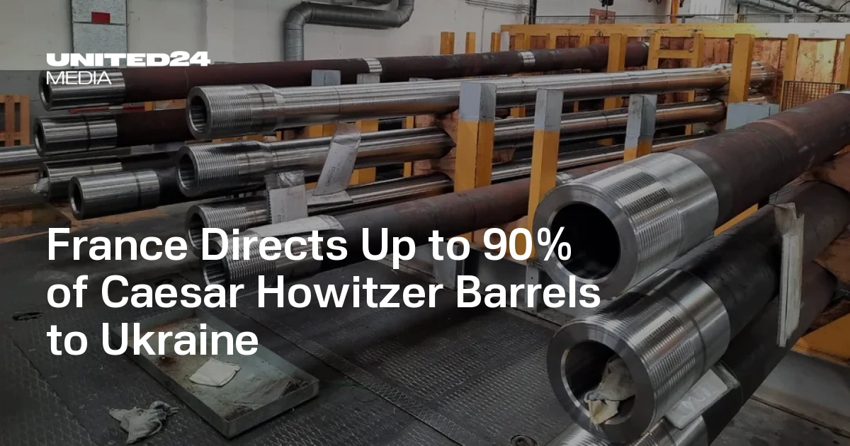 France Directs Up to 90% of Caesar Howitzer Barrels to Ukraine ...