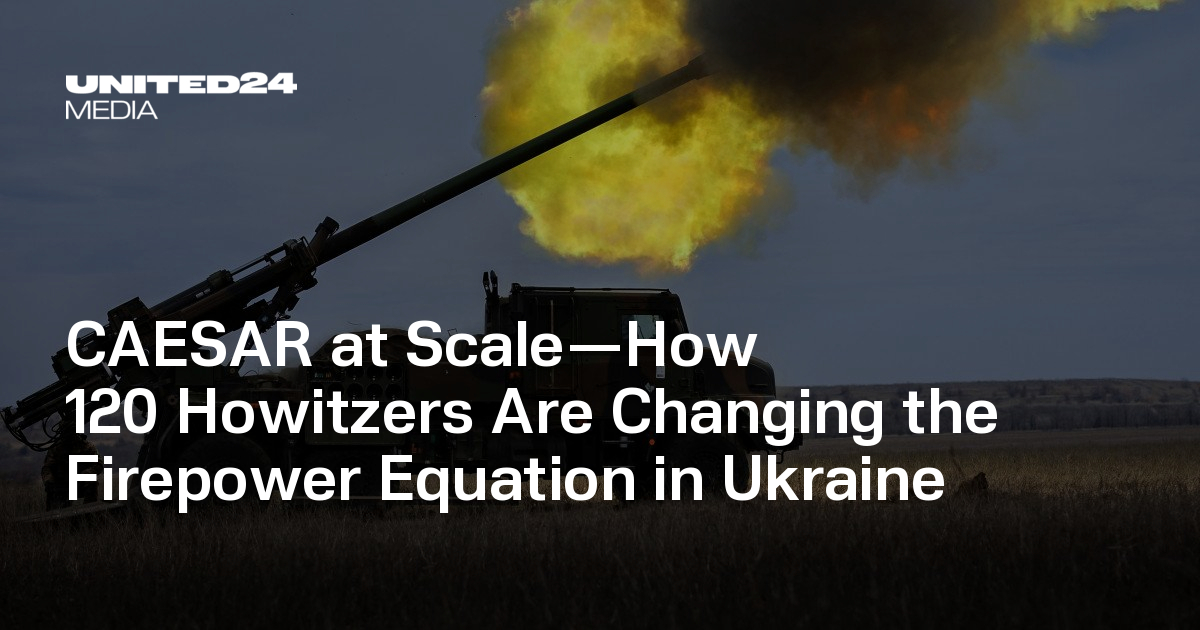 CAESAR at Scale—How 120 Howitzers Are Changing the Firepower Equation in Ukraine — UNITED24 Media