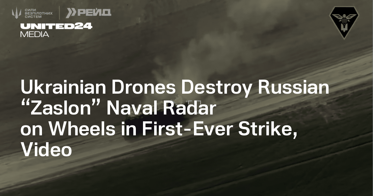 Ukrainian Drones Destroy Russian “Zaslon” Naval Radar on Wheels in ...