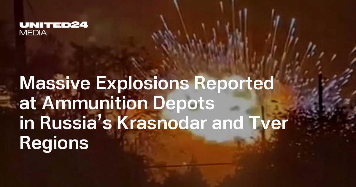 Massive Explosions Reported at Ammunition Depots in Russia’s Krasnodar ...
