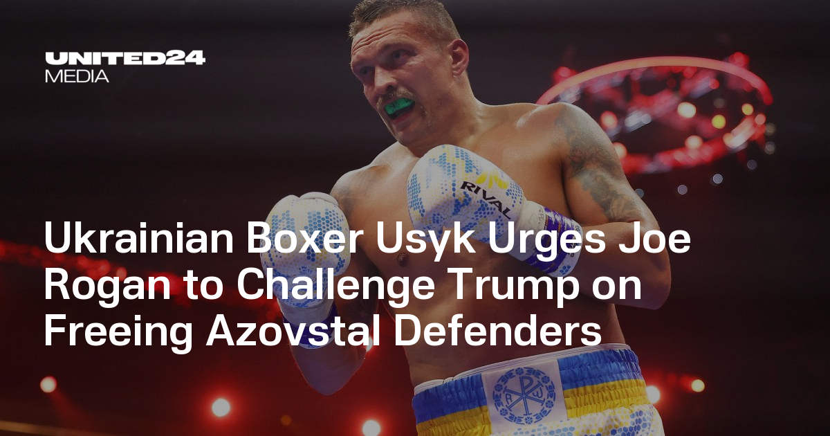 Ukrainian Boxer Usyk Urges Joe Rogan to Challenge Trump on Freeing ...
