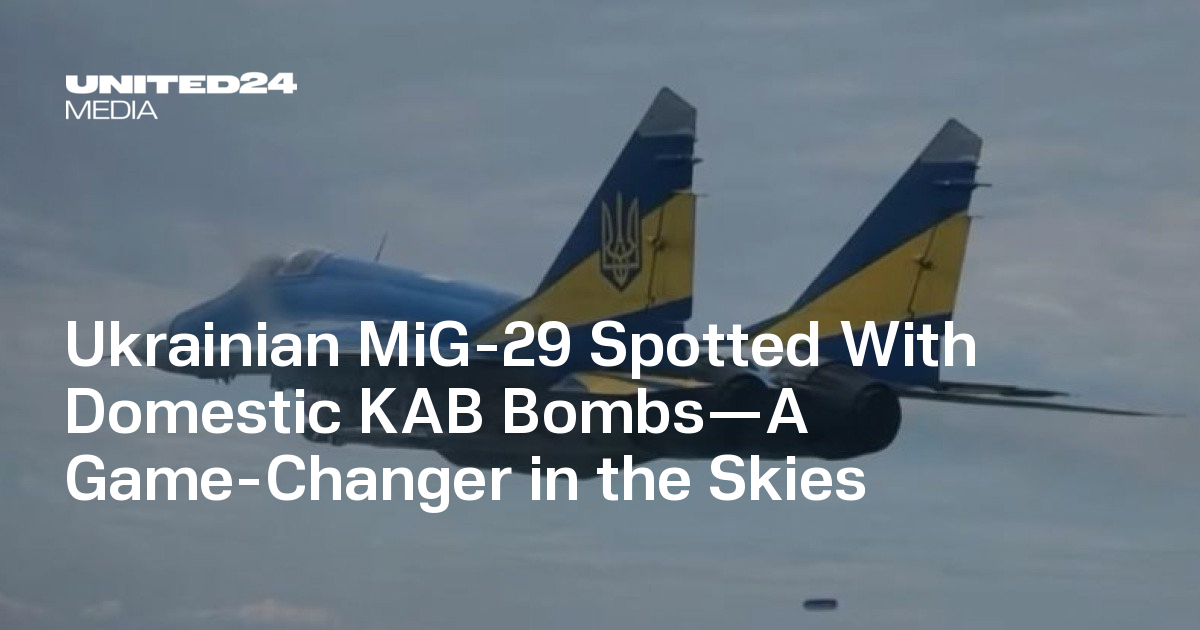 Ukrainian MiG-29 Spotted With Domestic KAB Bombs—A Game-Changer in the ...