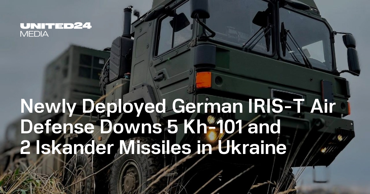 Newly Deployed German IRIS-T Air Defense Downs 5 Kh-101 and 2 Iskander ...