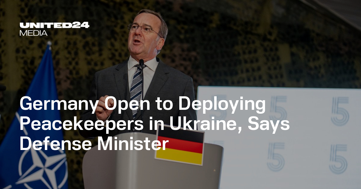 Germany Open to Deploying Peacekeepers in Ukraine, Says Defense ...