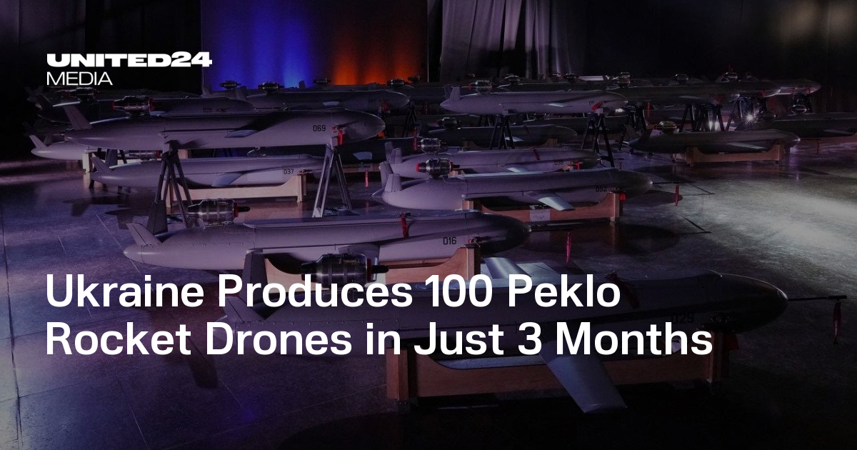 Ukraine Produces 100 Peklo Rocket Drones in Just 3 Months — UNITED24 Media