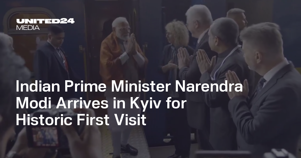 Indian Prime Minister Narendra Modi Arrives in Kyiv for Historic First ...