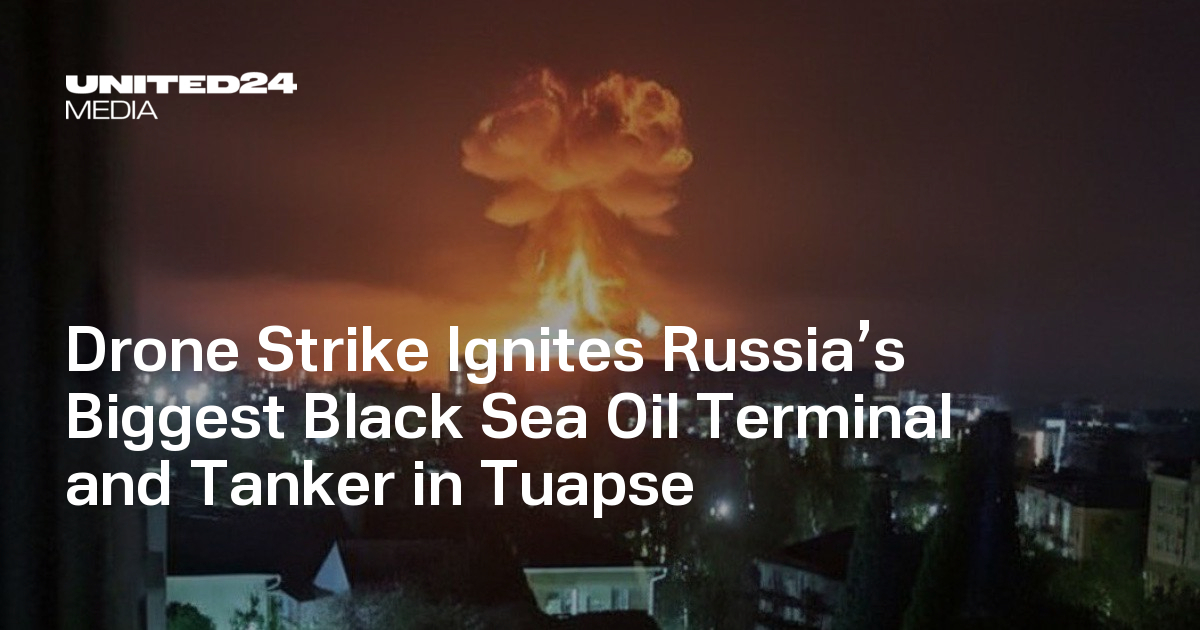 Drone Strike Ignites Russia’s Biggest Black Sea Oil Terminal and Tanker ...
