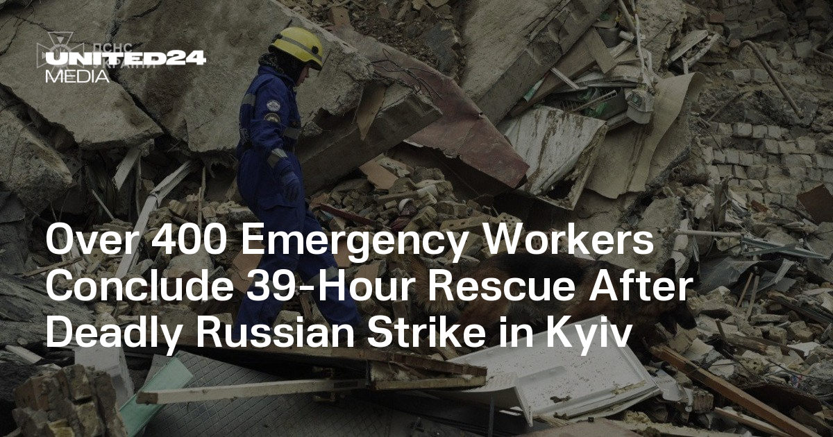 Over 400 Emergency Workers Conclude 39-Hour Rescue After Deadly Russian ...
