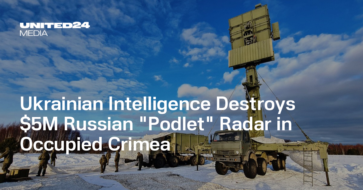Ukrainian Intelligence Destroys $5M Russian "Podlet" Radar in Occupied ...