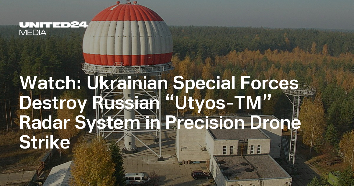 Watch: Ukrainian Special Forces Destroy Russian “Utyos-TM” Radar System in Precision Drone ...