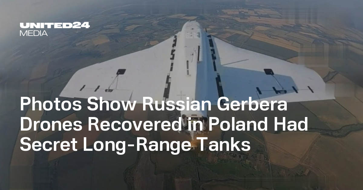 Photos Show Russian Gerbera Drones Recovered in Poland Had Secret Long ...