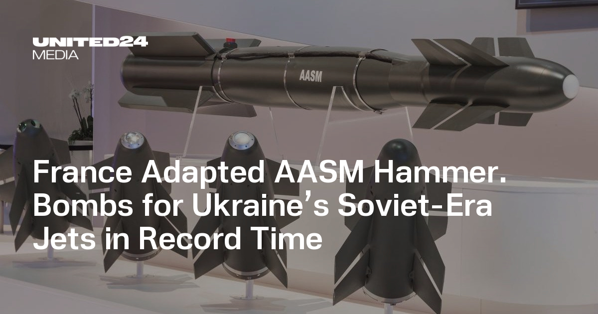 France Adapted AASM Hammer Bombs for Ukraine’s Soviet-Era Jets in ...