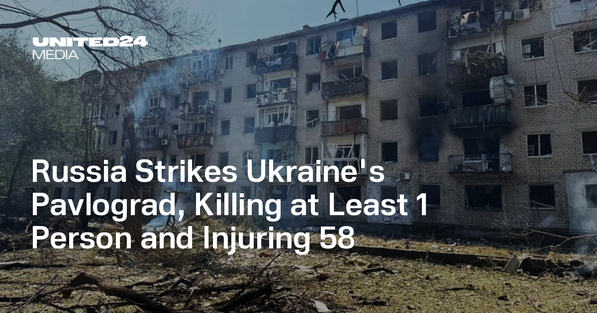 Russia Strikes Ukraine's Pavlograd, Killing at Least 1 Person and ...