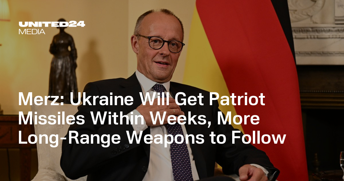 Merz: Ukraine Will Get Patriot Missiles Within Weeks, More Long-Range ...