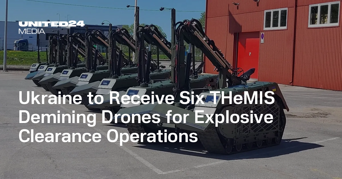 Ukraine to Receive Six THeMIS Demining Drones for Explosive Clearance ...