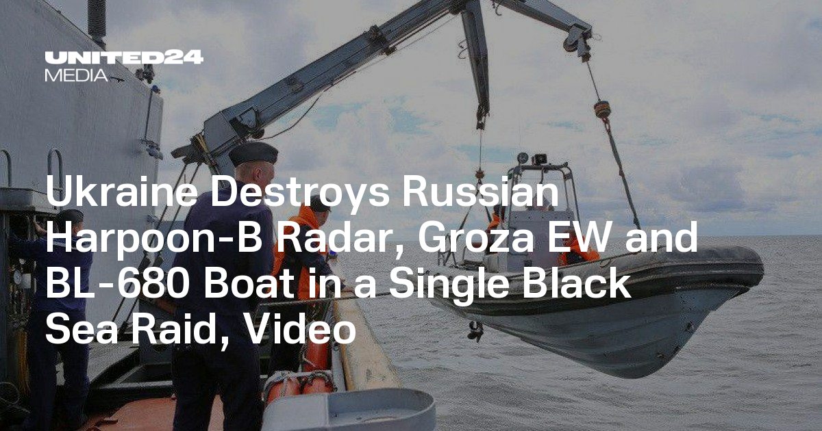 Ukraine Destroys Russian Harpoon-B Radar, Groza EW and BL-680 Boat in a ...