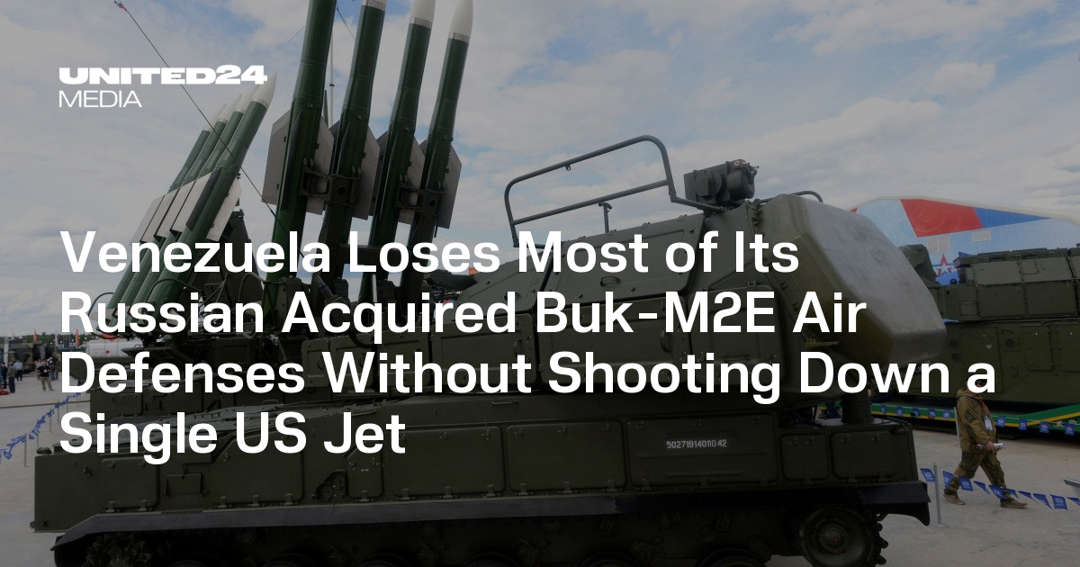 Venezuela Loses Most of Its Russian Acquired Buk-M2E Air Defenses ...