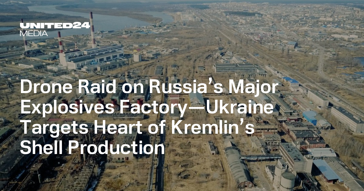 Drone Raid on Russia’s Major Explosives Factory—Ukraine Targets Heart ...