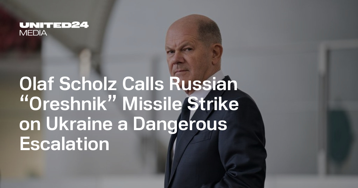 Olaf Scholz Calls Russian “Oreshnik” Missile Strike on Ukraine a ...