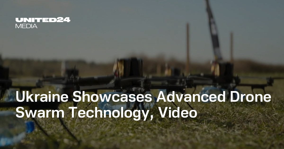 Ukraine Showcases Advanced Drone Swarm Technology, Video — UNITED24 Media
