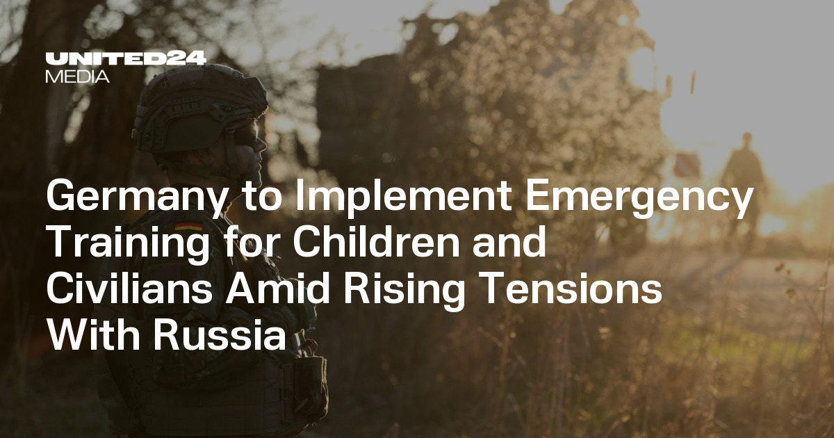 Germany to Implement Emergency Training for Children and Civilians Amid ...