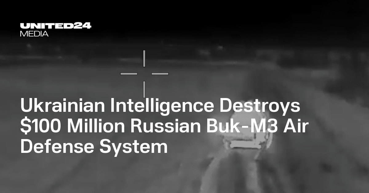 Ukrainian Intelligence Destroys $100 Million Russian Buk-M3 Air Defense ...