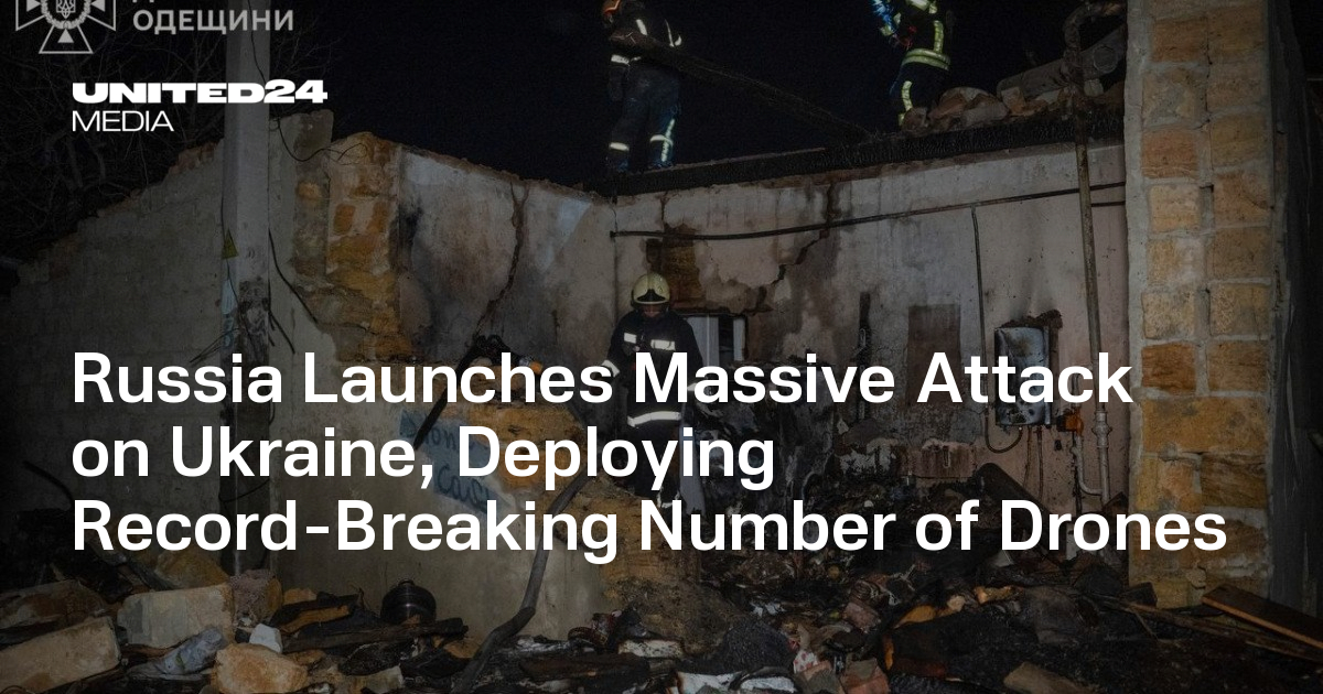 Russia Launches Massive Attack on Ukraine, Deploying Record-Breaking ...