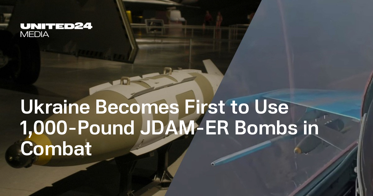 Ukraine Becomes First to Use 1,000-Pound JDAM-ER Bombs in Combat ...