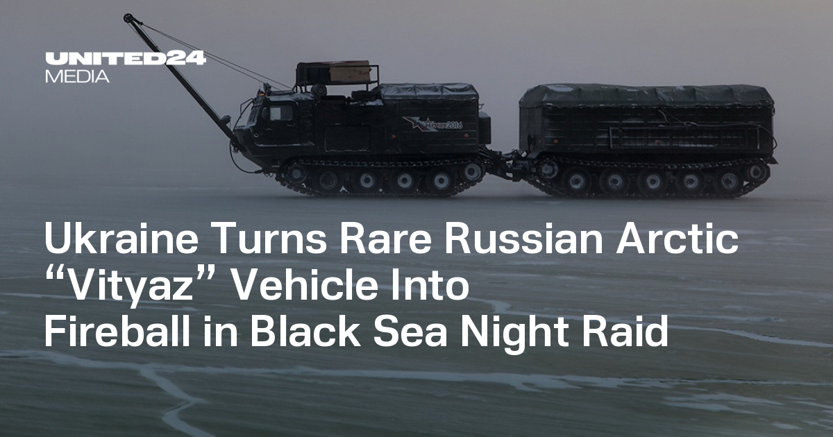 Ukraine Turns Rare Russian Arctic “Vityaz” Vehicle Into Fireball in ...