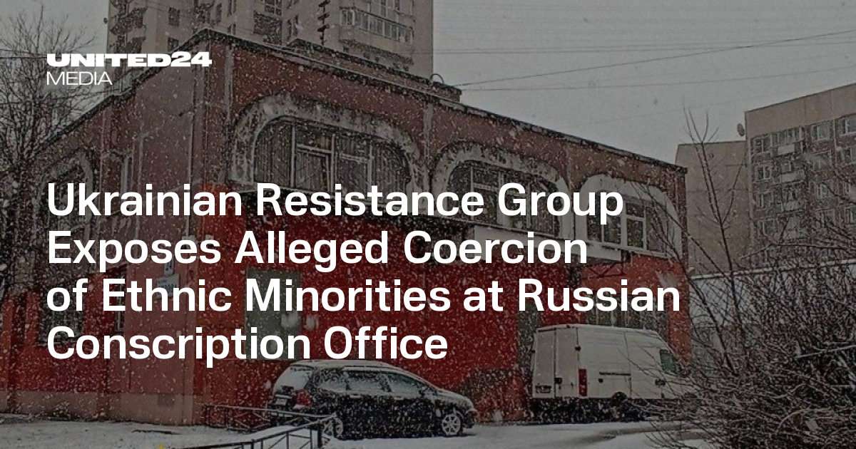 Ukrainian Resistance Group Exposes Alleged Coercion of Ethnic ...