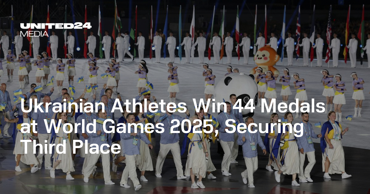 Ukrainian Athletes Win 44 Medals at World Games 2025, Securing Third ...