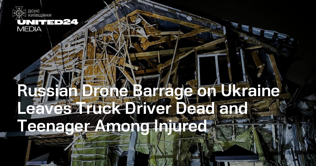 Russian Drone Barrage on Ukraine Leaves Truck Driver Dead and Teenager ...