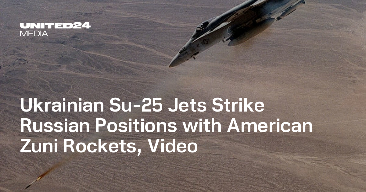 Ukrainian Su-25 Jets Strike Russian Positions with American Zuni ...