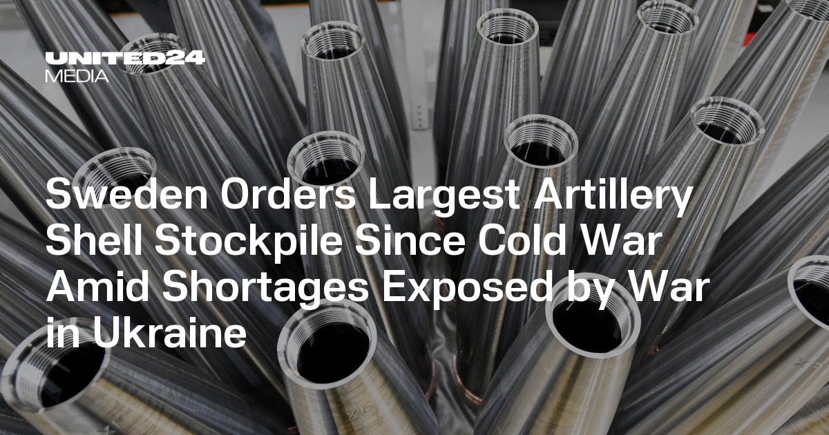 Sweden Orders Largest Artillery Shell Stockpile Since Cold War Amid ...
